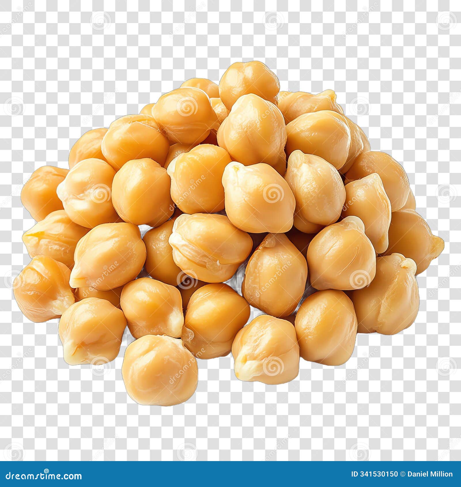 A Pile Of Chickpeas Against A White Background Stock Image ...