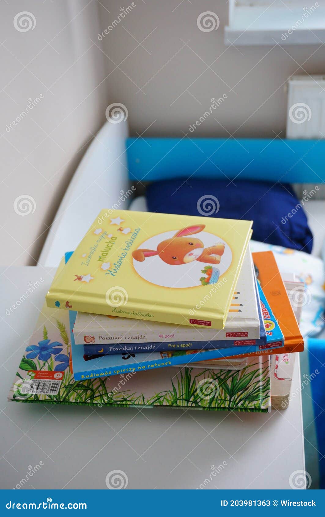 Pile of Child Books on Table Editorial Stock Photo - Image of book ...
