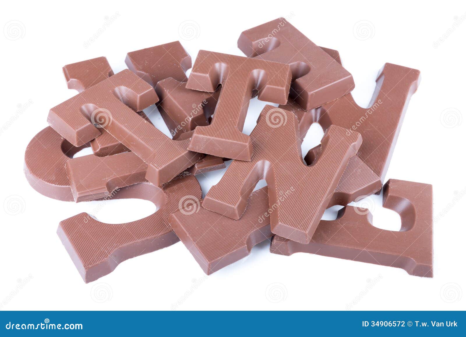 Pile of Choclolate Letters for Dutch Event Sinterklaas Stock Photo ...
