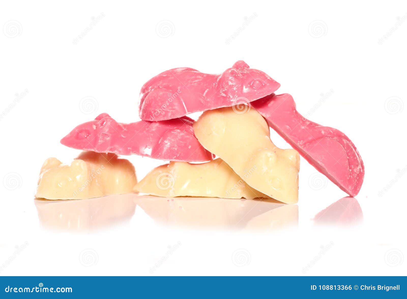 Pile of Chocolate Mice Sweets Stock Photo - Image of isolated ...