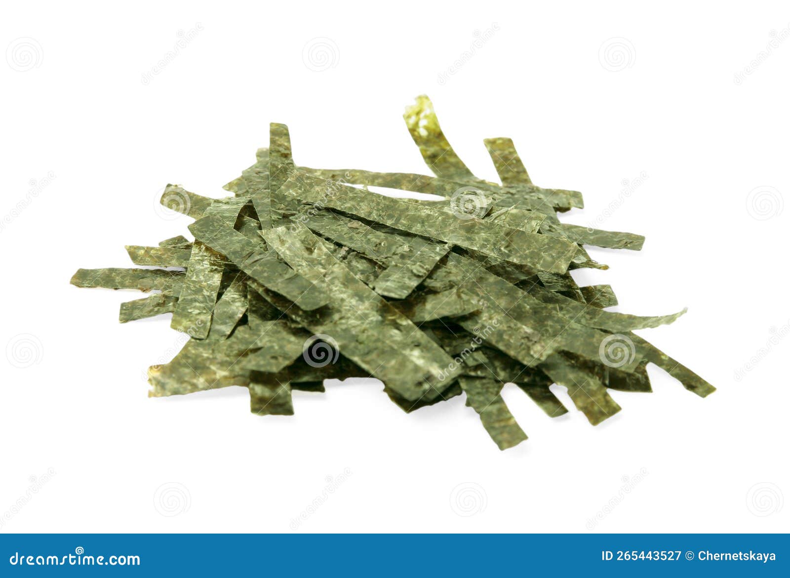 Pile of Chopped Crispy Nori Sheets on White Background Stock Image ...