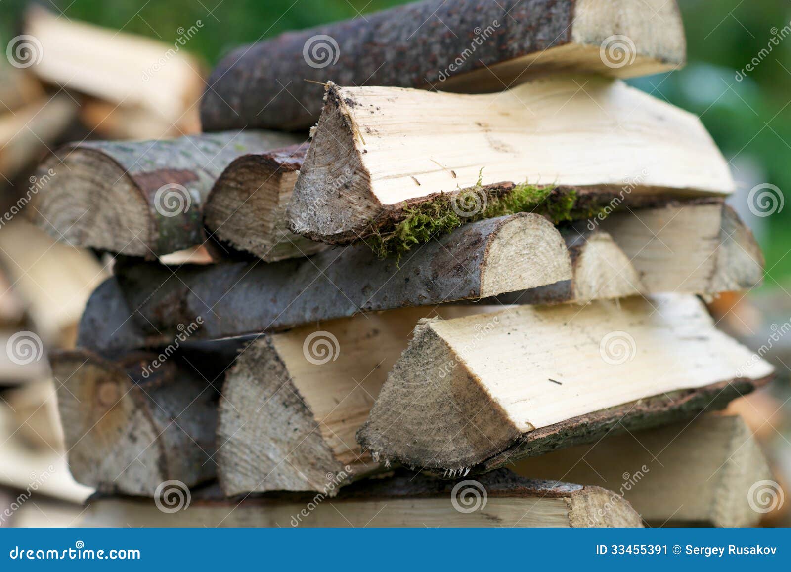 Pile of chopped logs stock image. Image of stacked, fuel - 33455391