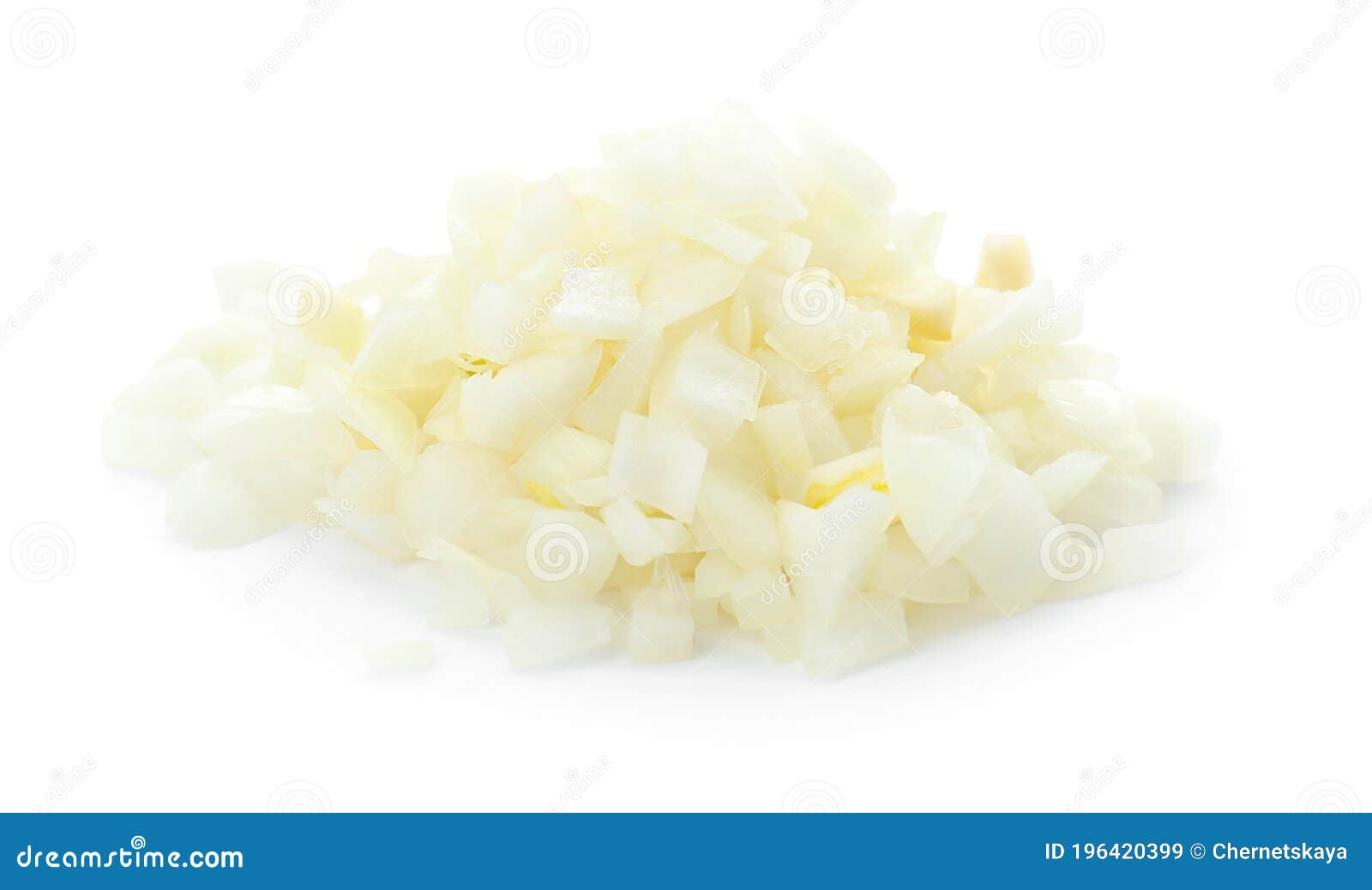 Pile of Chopped Onion on White Background Stock Image - Image of fresh ...
