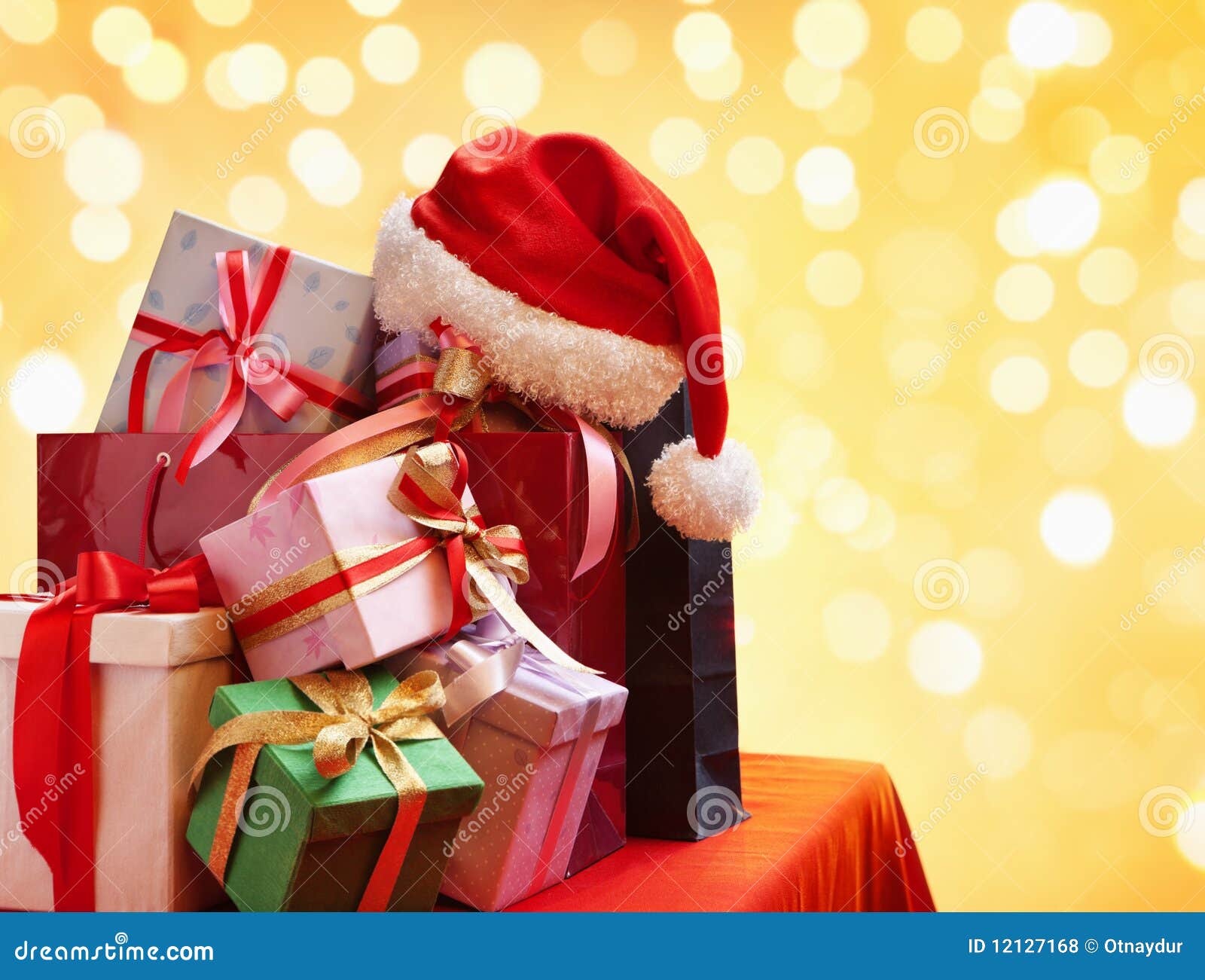 Pile of Christmas gift stock photo. Image of present - 12127168