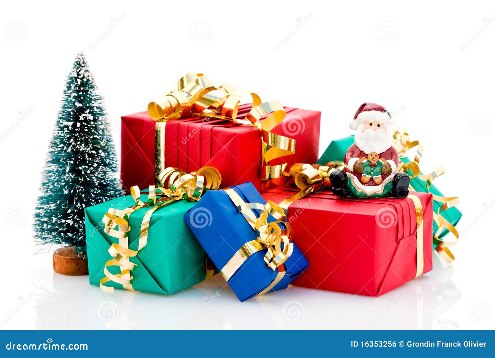 Pile of Christmas presents stock photo. Image of colorful - 16353256