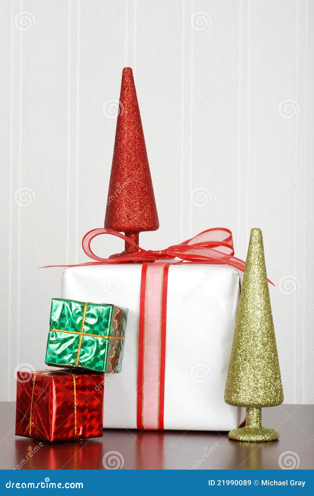 Pile of christmas presents stock image. Image of ornament - 21990089