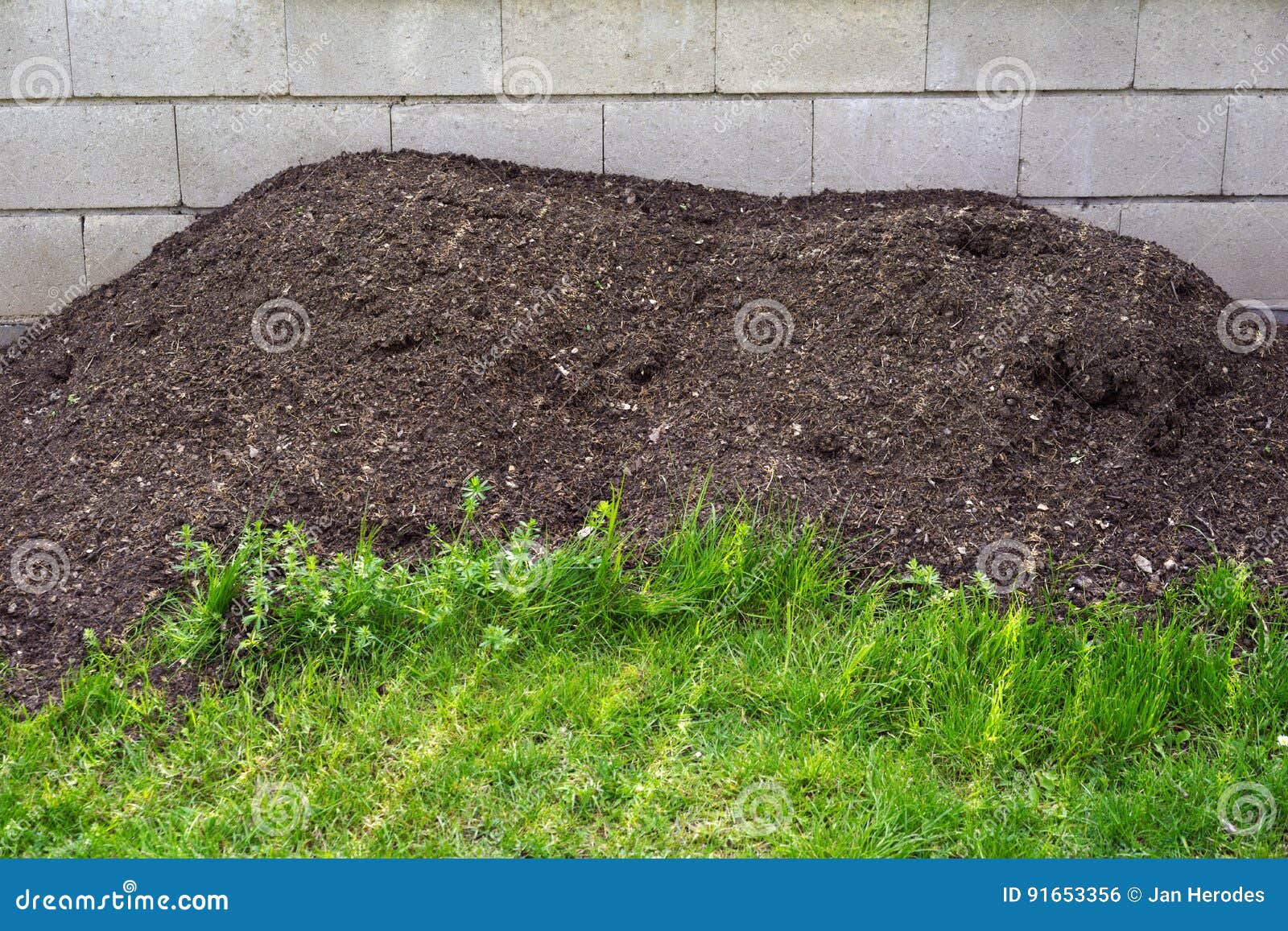 Pile of clay from compost stock photo. Image of background - 91653356