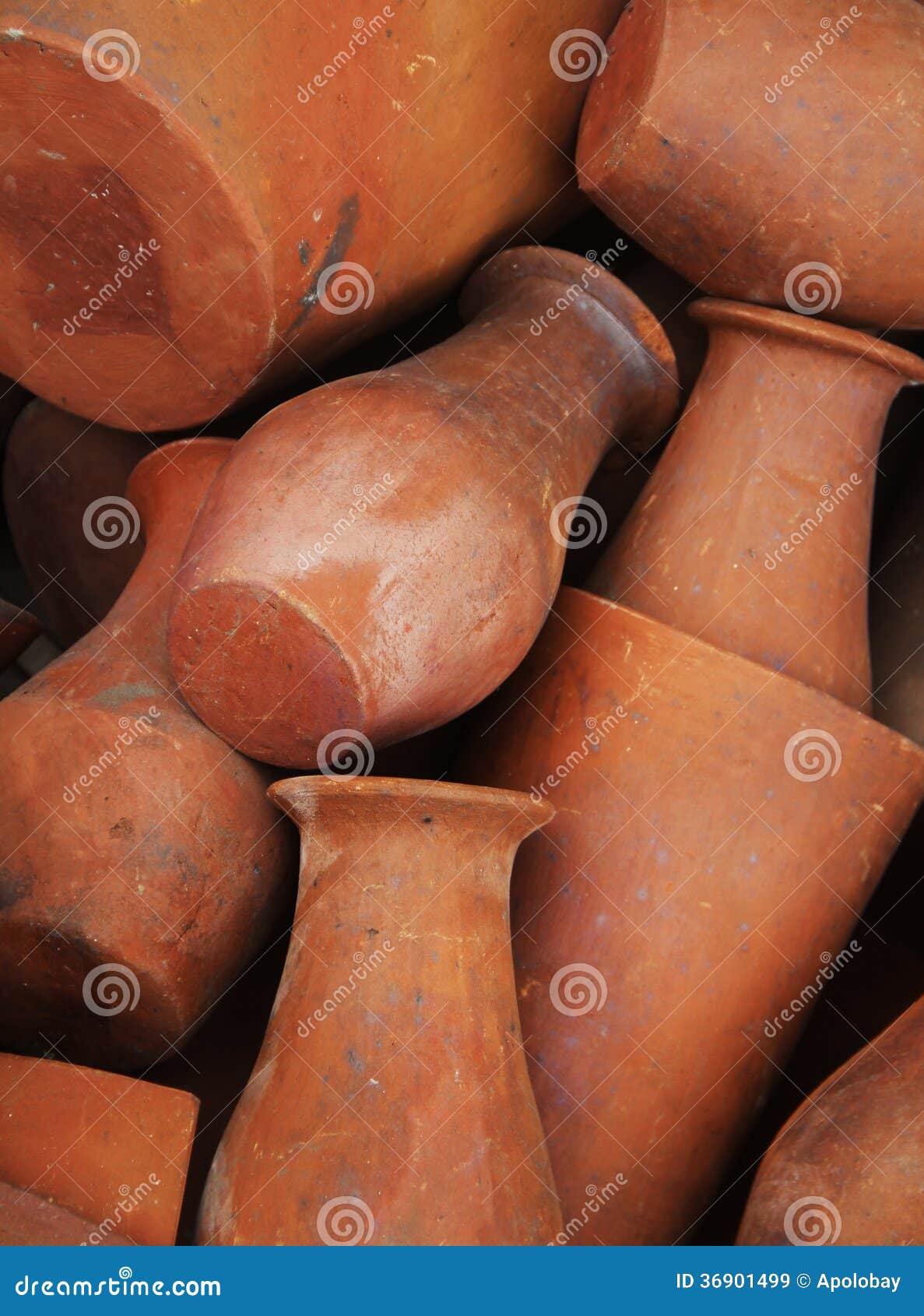 Pile of clay vases texture stock image. Image of paint - 36901499