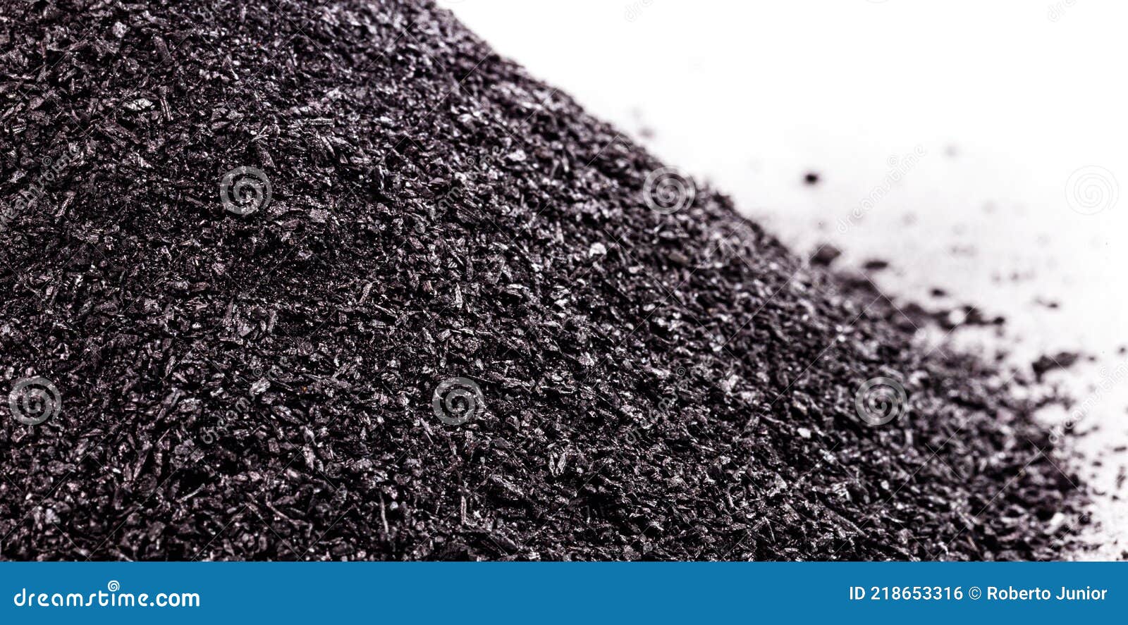 Pile of Coal Dust Isolated on White Background Stock Photo - Image of ...