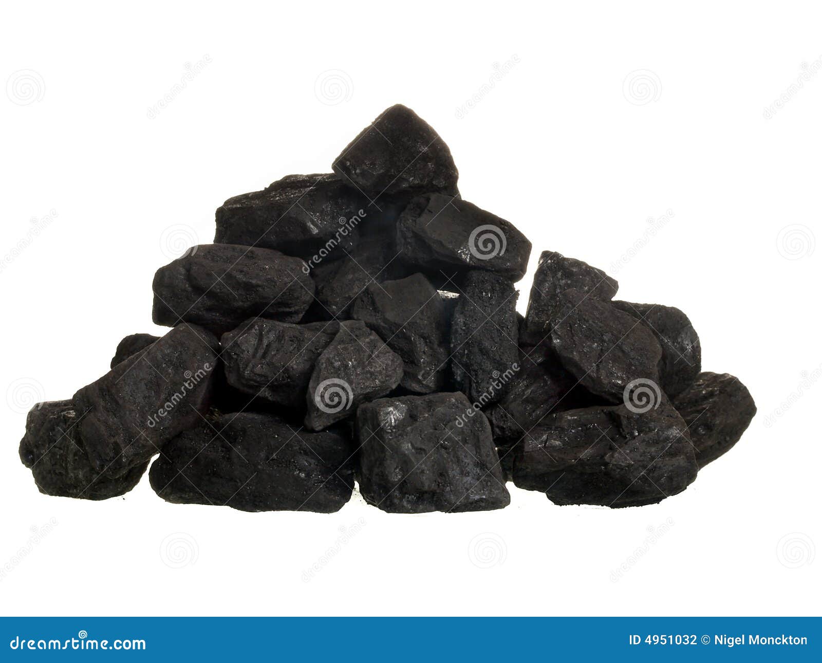 Pile of Coal on White Background Stock Photo - Image of power, fuel ...