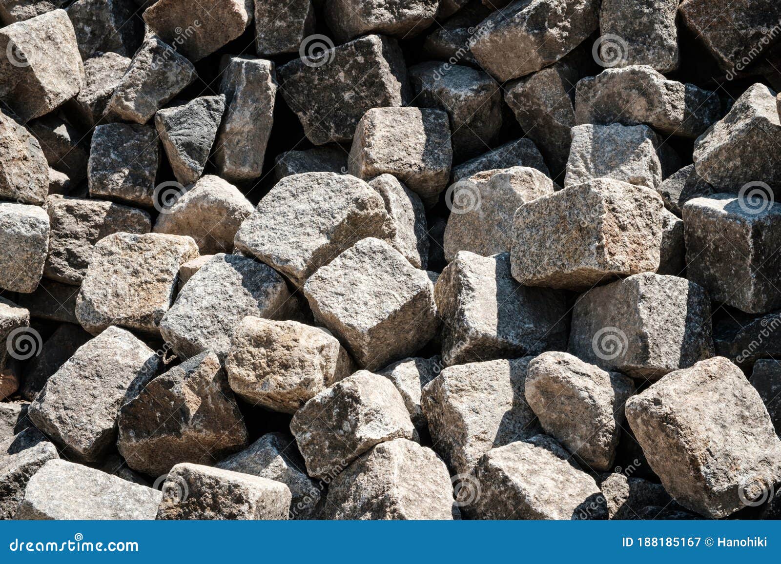 Pile of Cobble Stones - Pavement Stone Closeup Stock Image - Image of ...