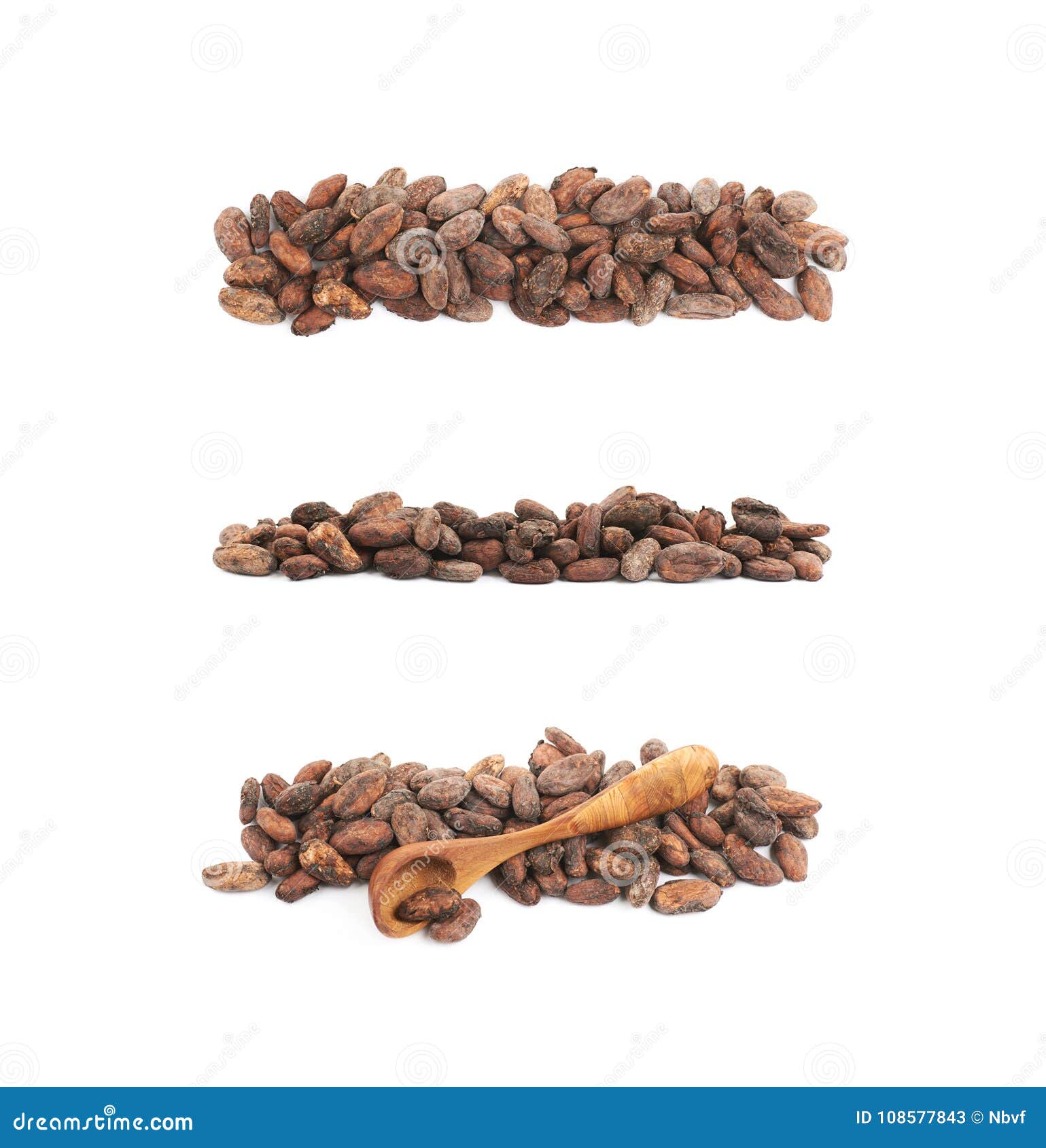 Pile Of Cocoa Beans Isolated Stock Image Image Of Brown Nutritive 108577843