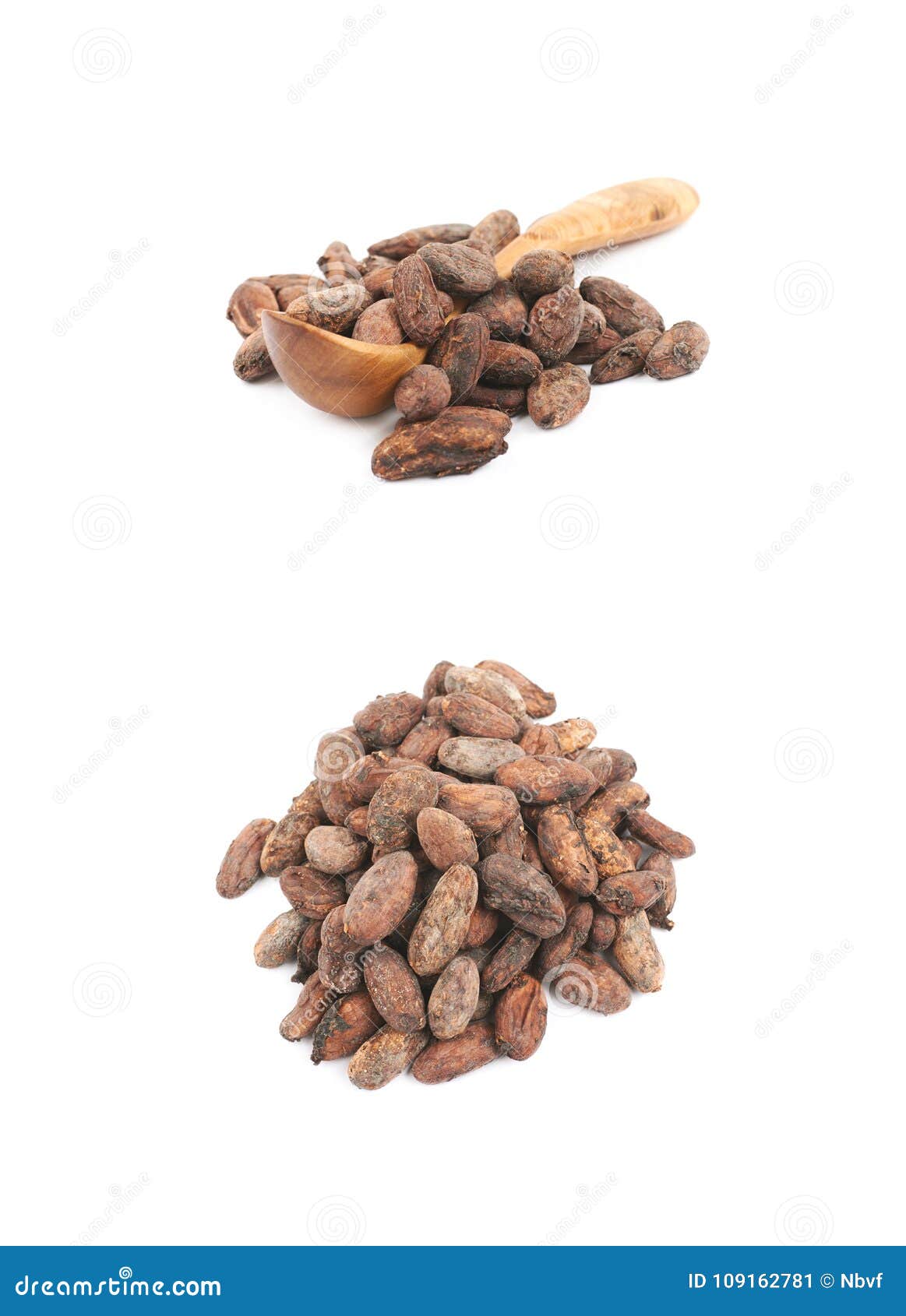 Pile Of Cocoa Beans Isolated Stock Image Image Of Meal Nature 109162781