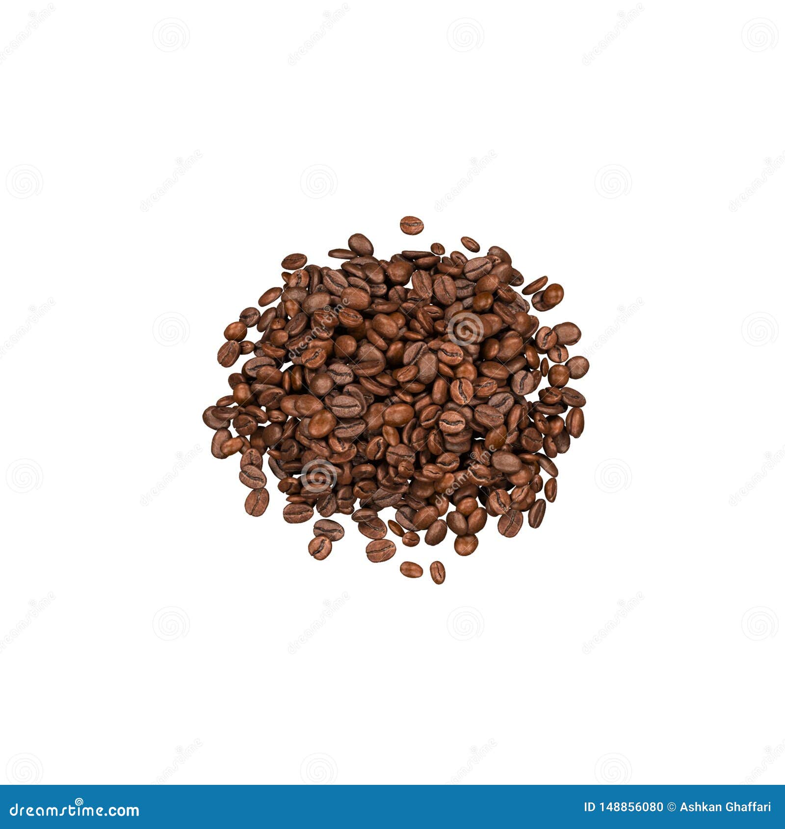 Pile of Coffee Beans - 3D Rendering Stock Illustration - Illustration ... Pile of Coffee Beans - 3D Rendering Stock Illustration - Illustration ...