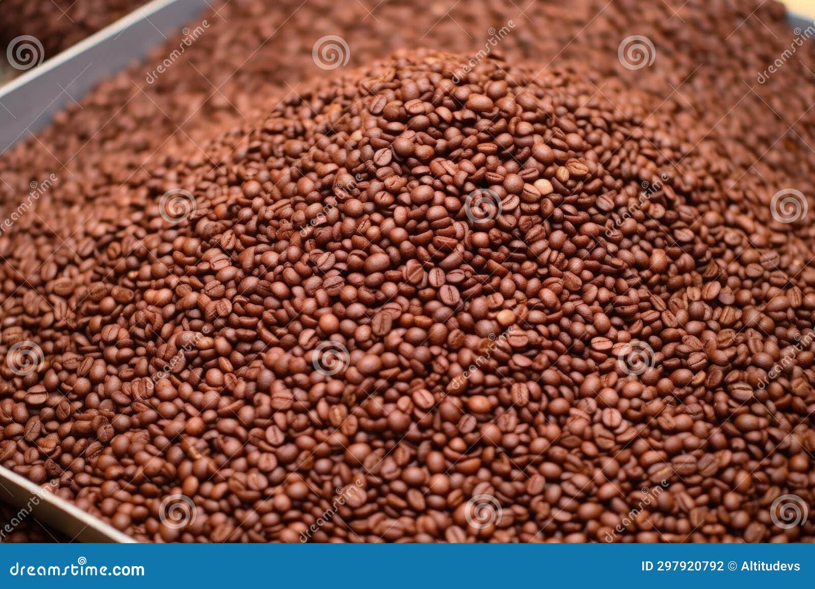 A Pile of Coffee Beans after De-pulping Process Stock Photo - Image of ...