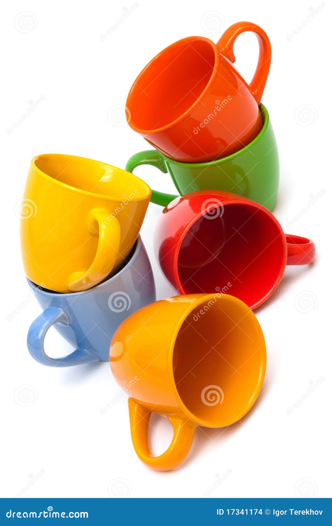 Pile of coffee cups stock photo. Image of refreshment - 17341174