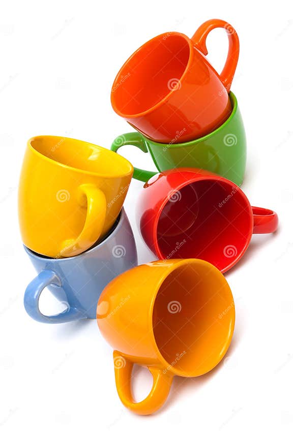 Pile of coffee cups stock photo. Image of refreshment - 17341174