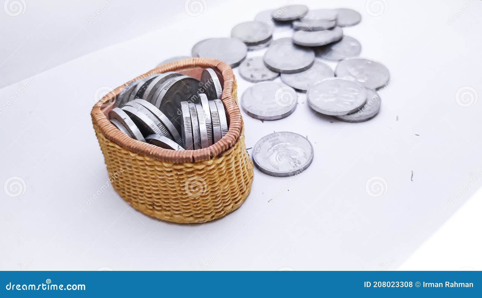 Pile of Coin Rupiah Indonesia Stock Photo - Image of money, rupiah ...