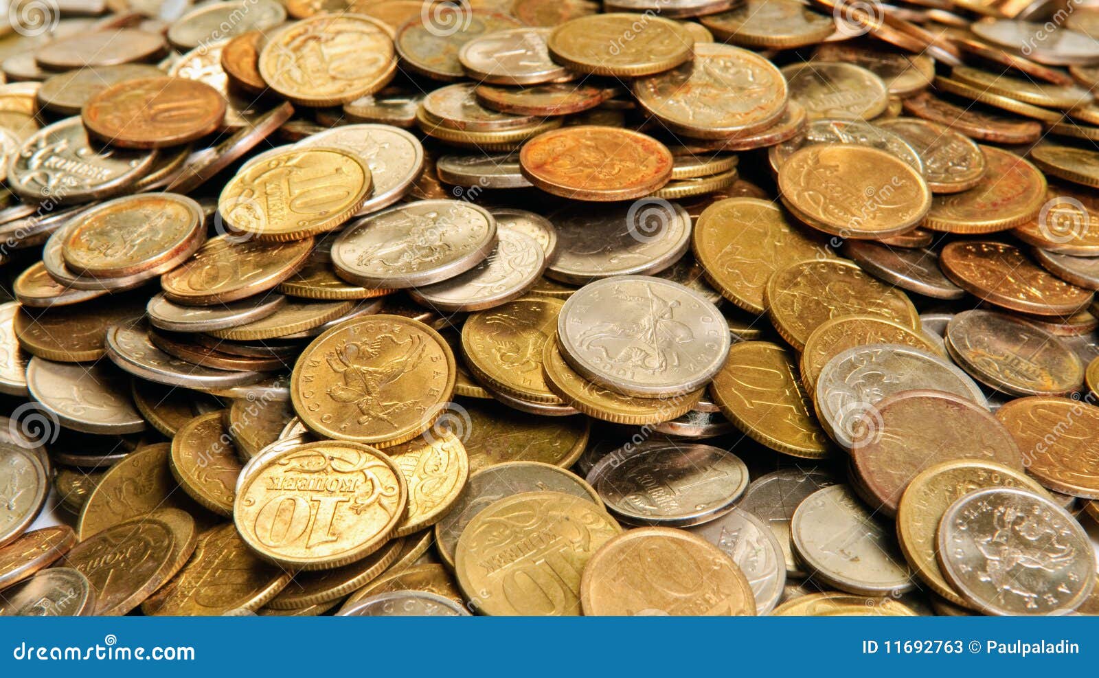 Pile of coins stock image. Image of retro, finance, concept - 11692763