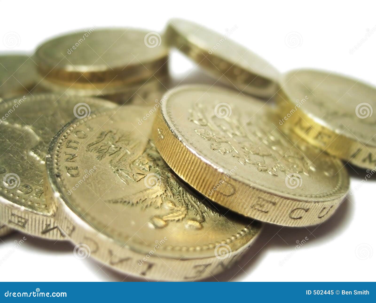 Pile of Coins stock image. Image of cash, isolated, white - 502445