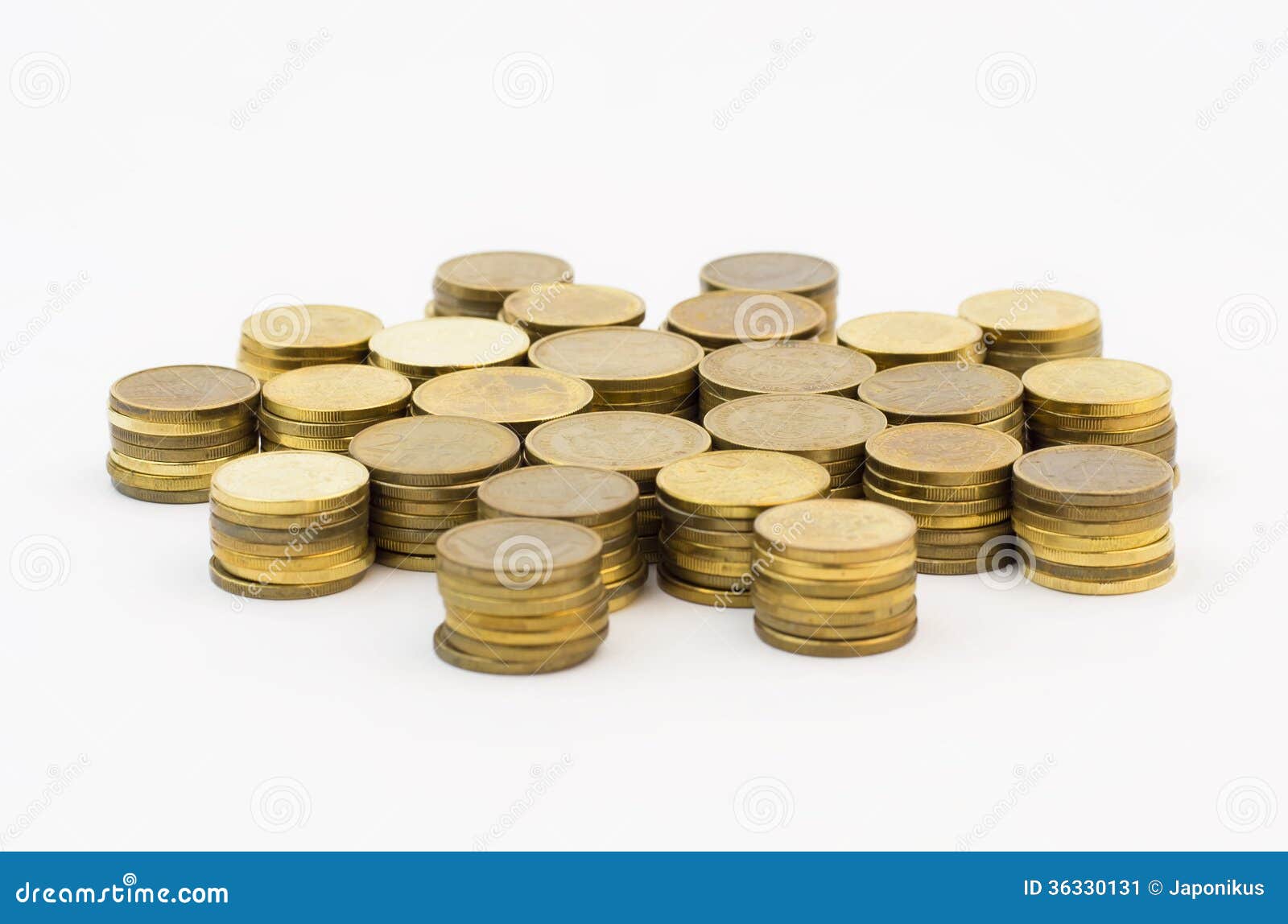 Pile of coins stock image. Image of promotion, heap, isolated - 36330131