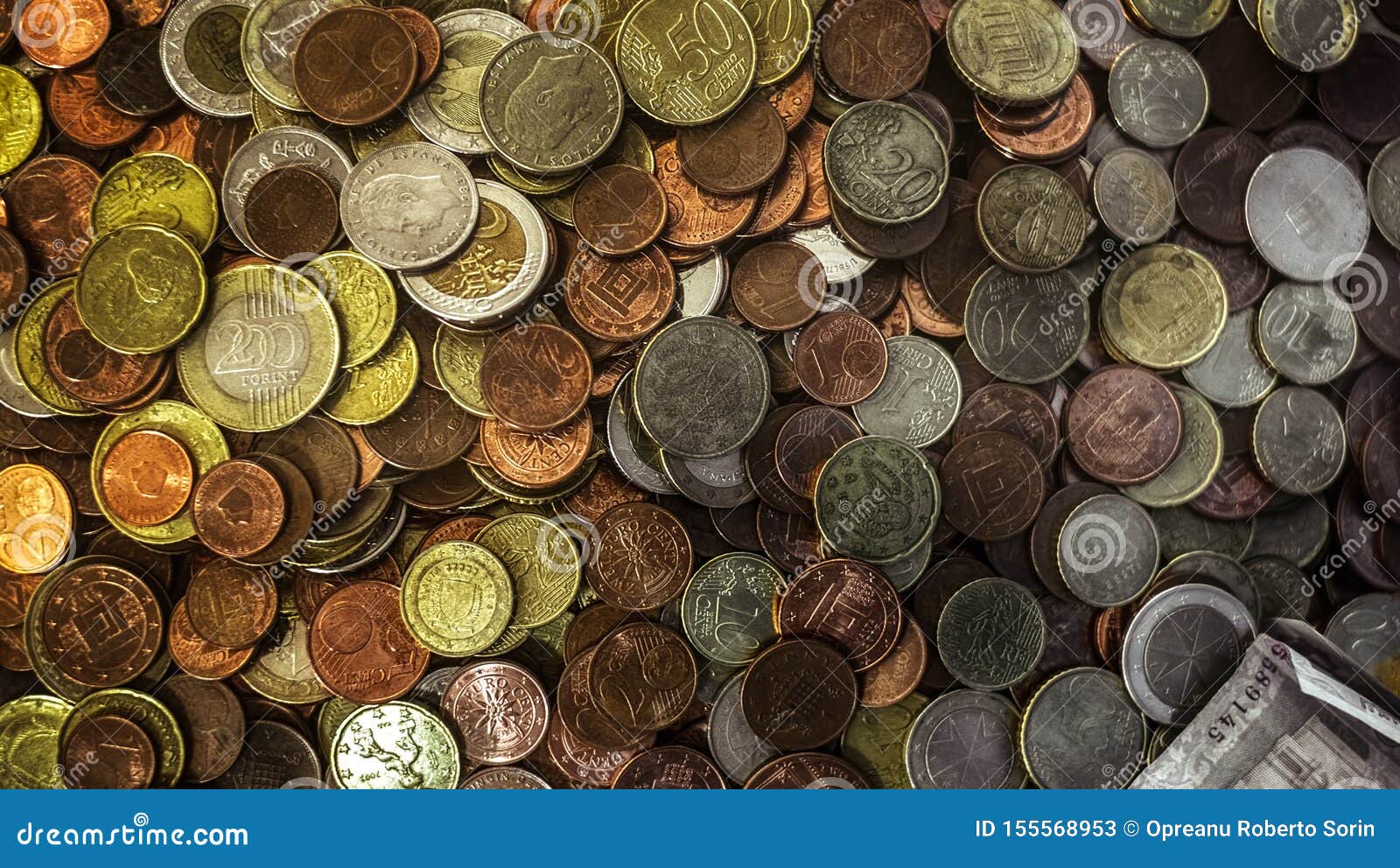 Pile of Coins from Different Countries Editorial Stock Photo - Image of ...