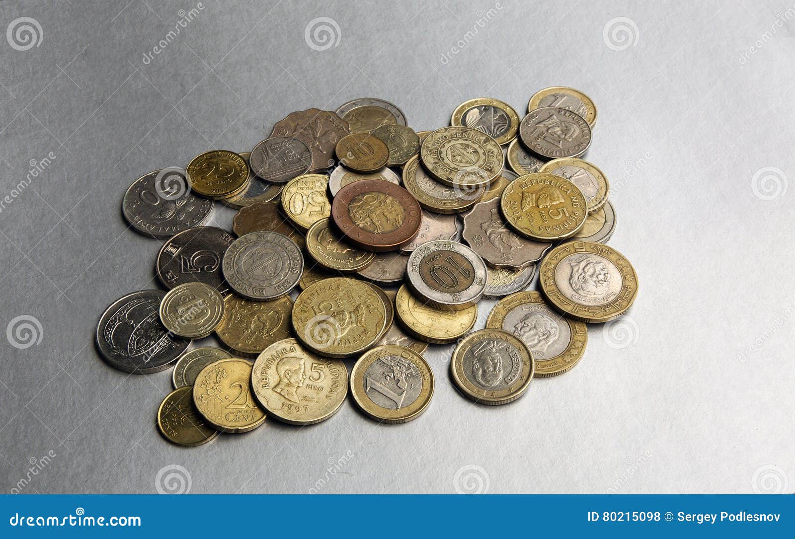 Pile of coins stock photo. Image of banking, bank, pesos - 80215098