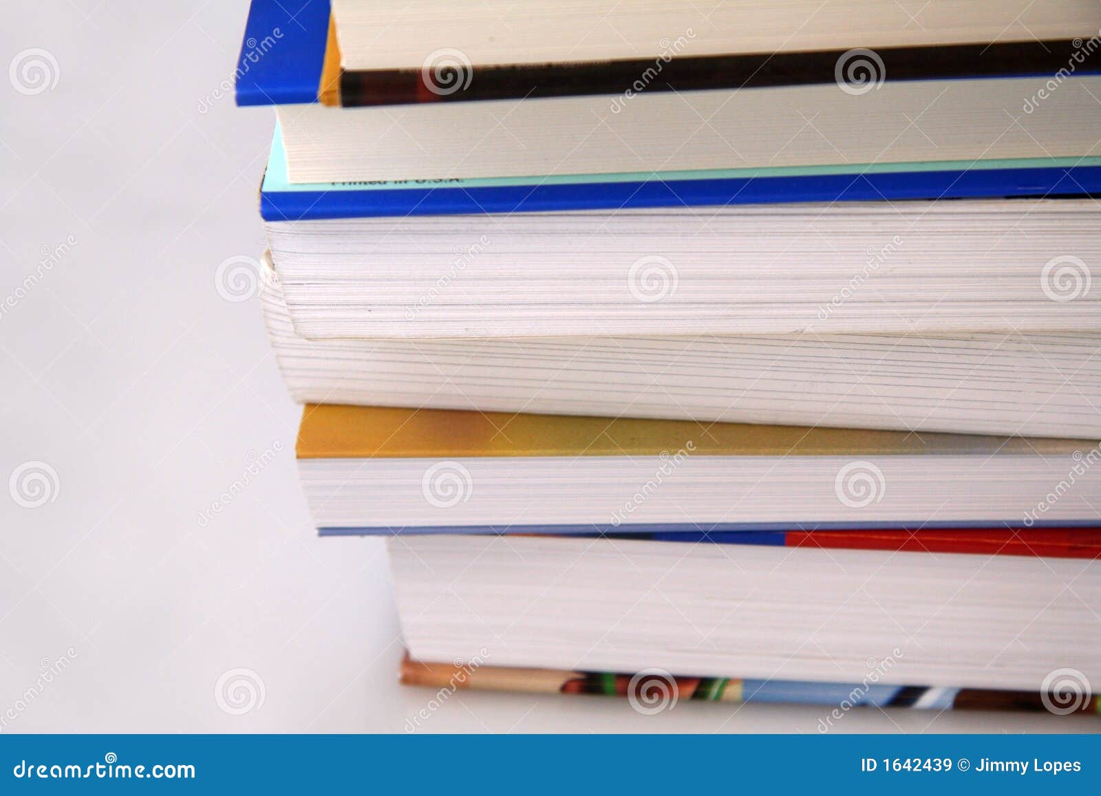 Pile of College Text Books stock image. Image of book - 1642439