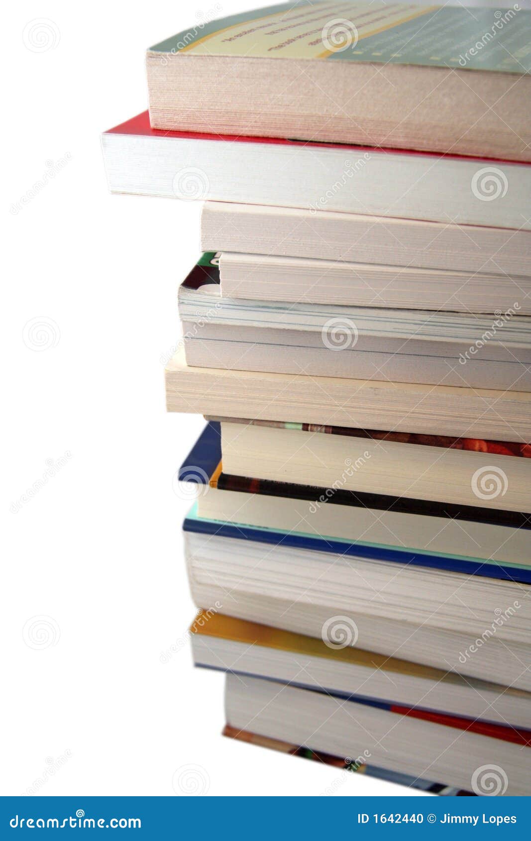 Pile of College Text Books stock photo. Image of novel - 1642440