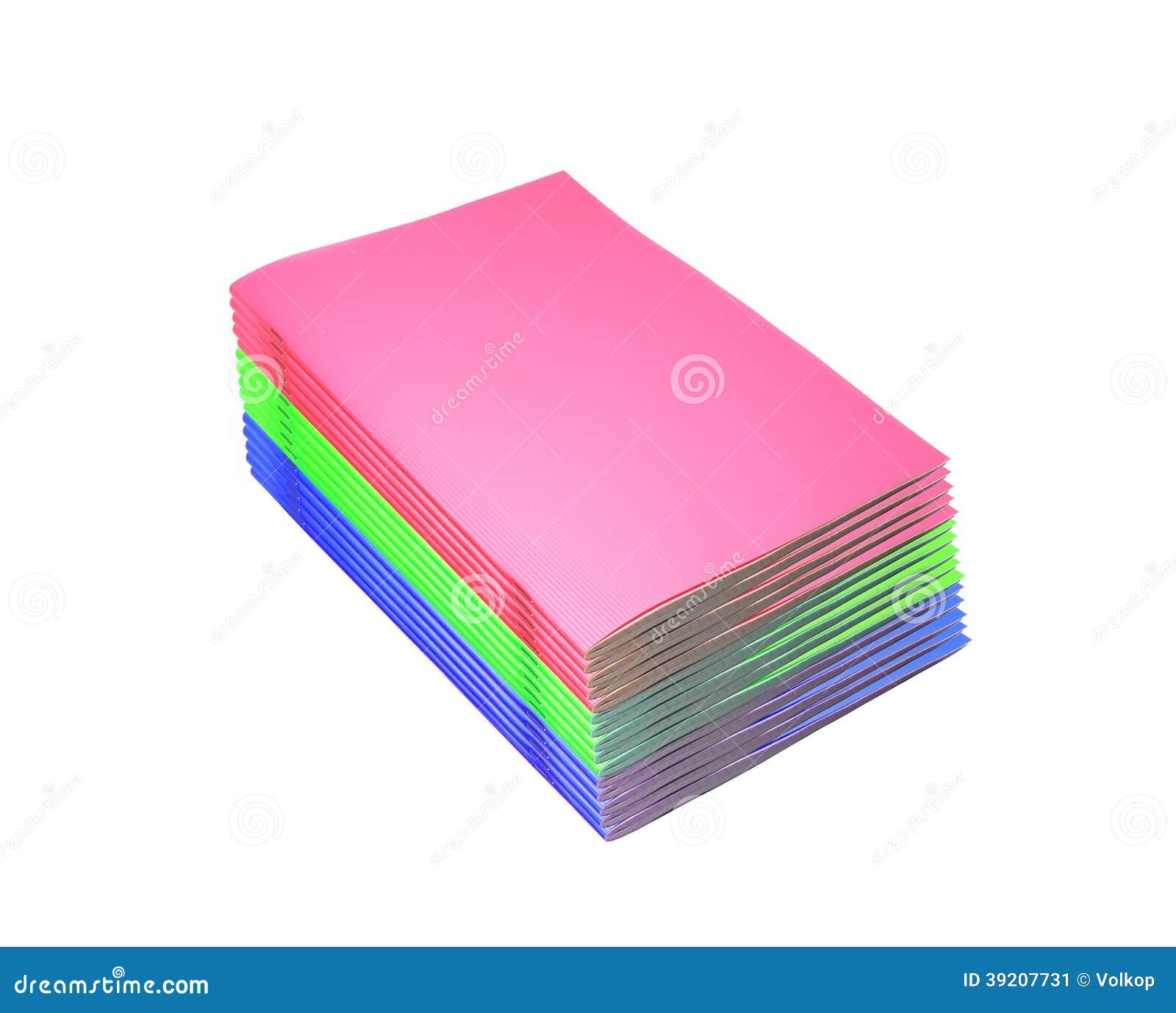 Pile of Color Magazines Isolated on White Stock Image - Image of paper ...