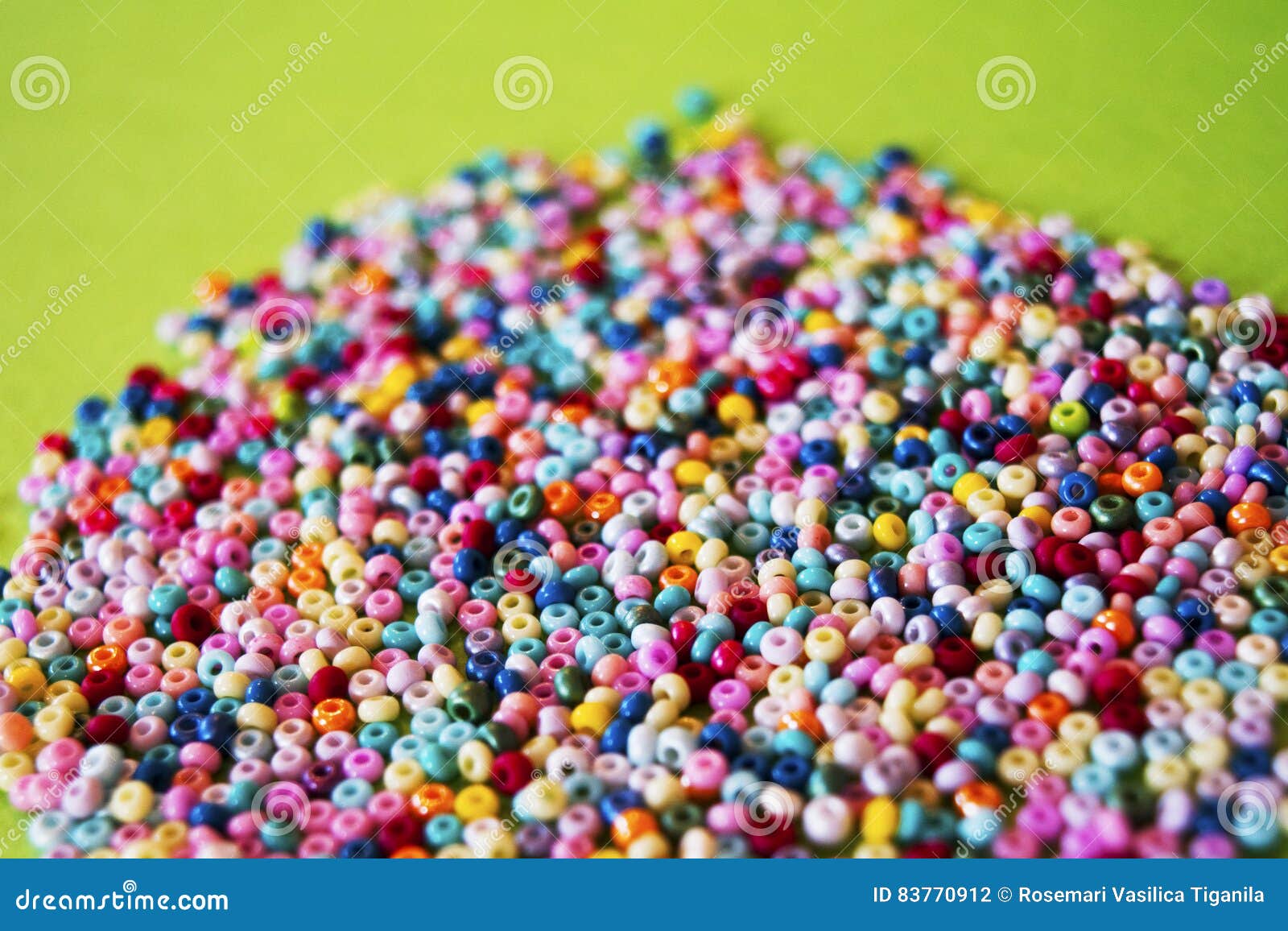 Pile of colored beads stock photo. Image of green, blue - 83770912