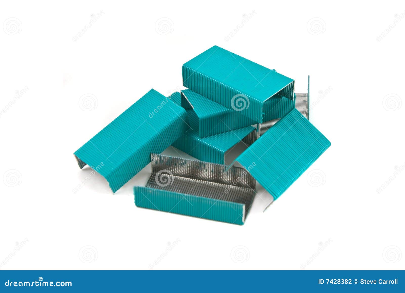 Pile of colored staples stock photo. Image of nobode, fasteners - 7428382
