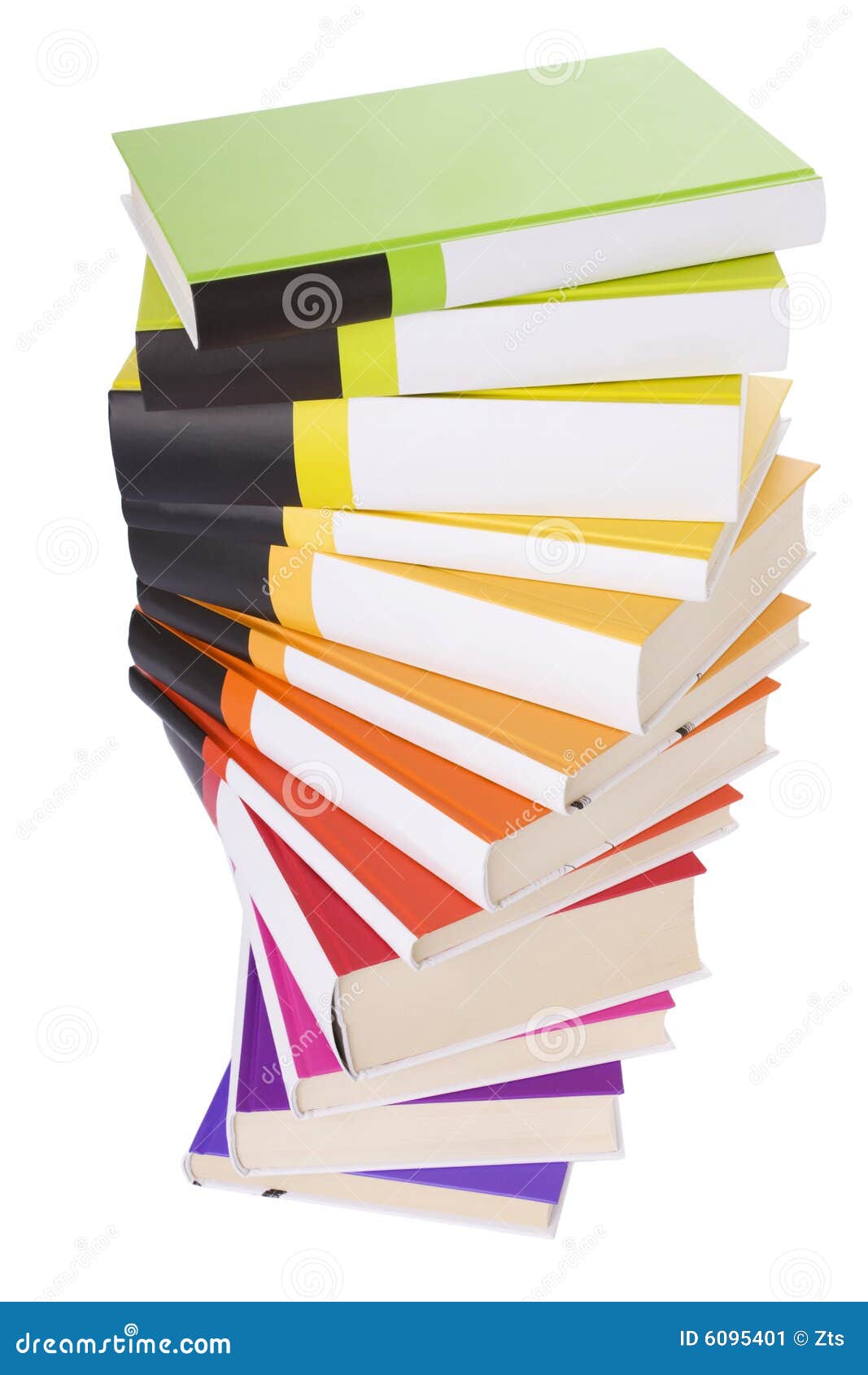 Pile of colorful books stock image. Image of colorful - 6095401