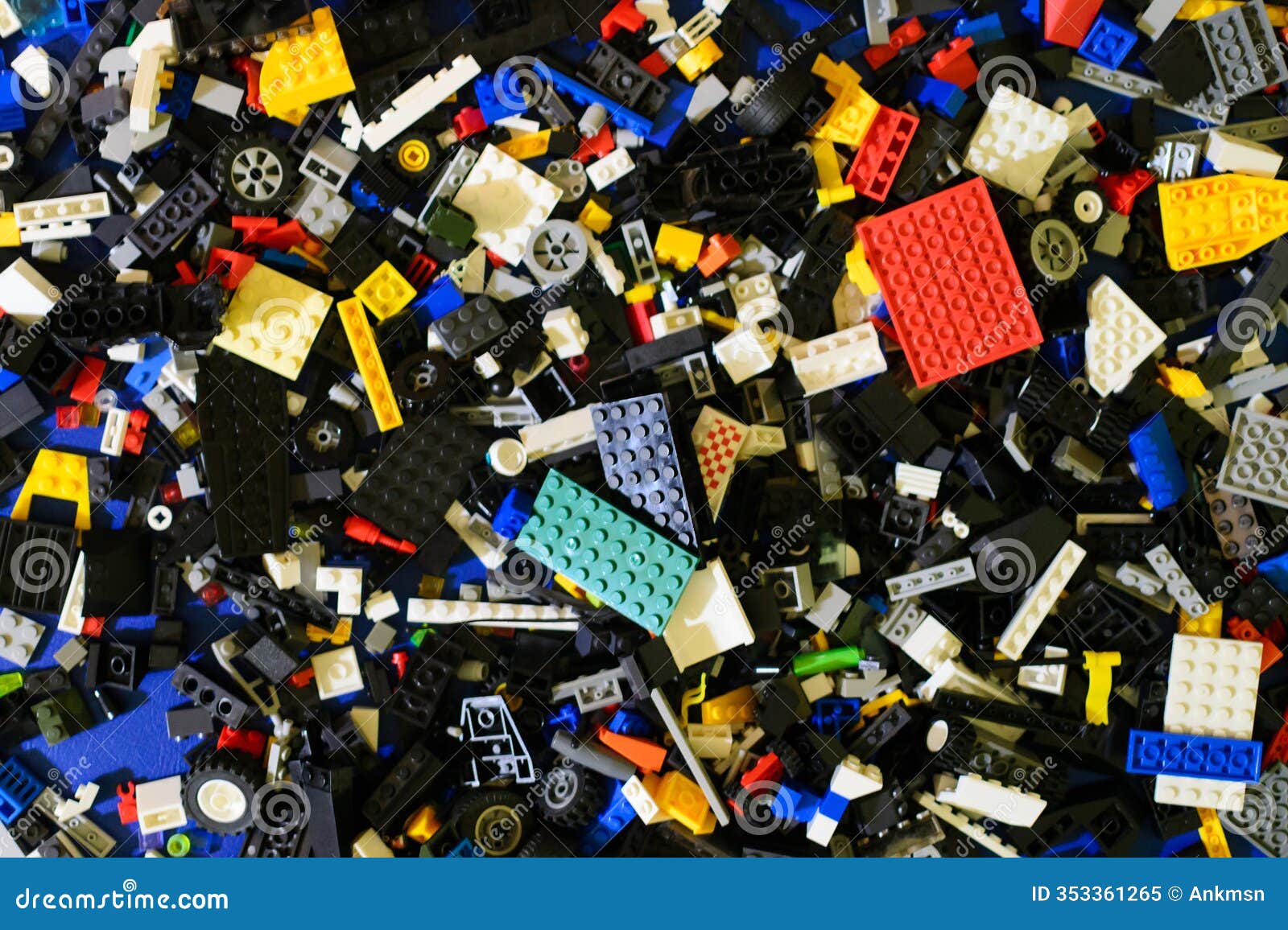 Pile of Colorful Bricks and Pieces, Perfect for Building Stock Image ...