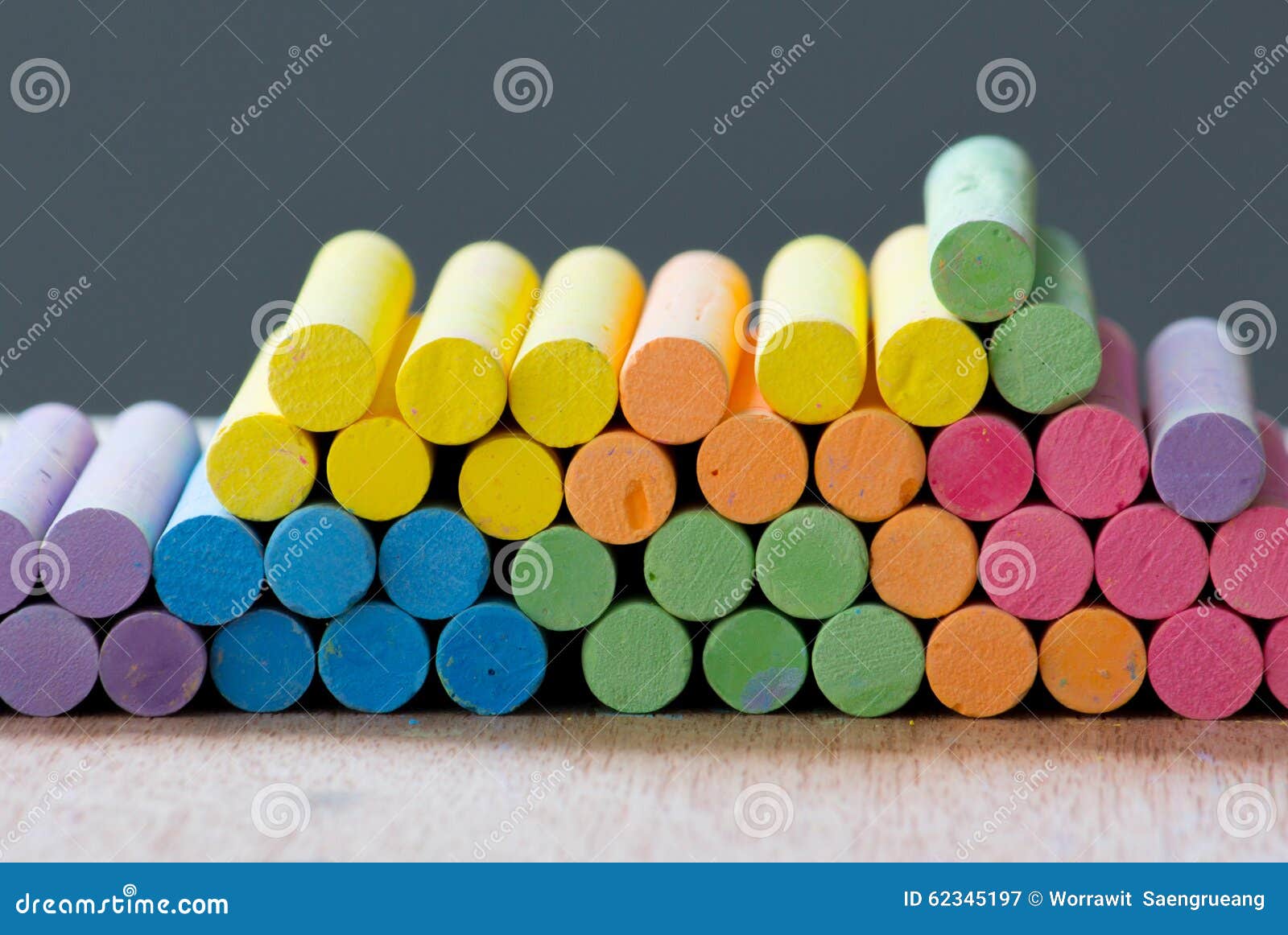 Pile colorful chalk stock image. Image of colored, activity - 62345197