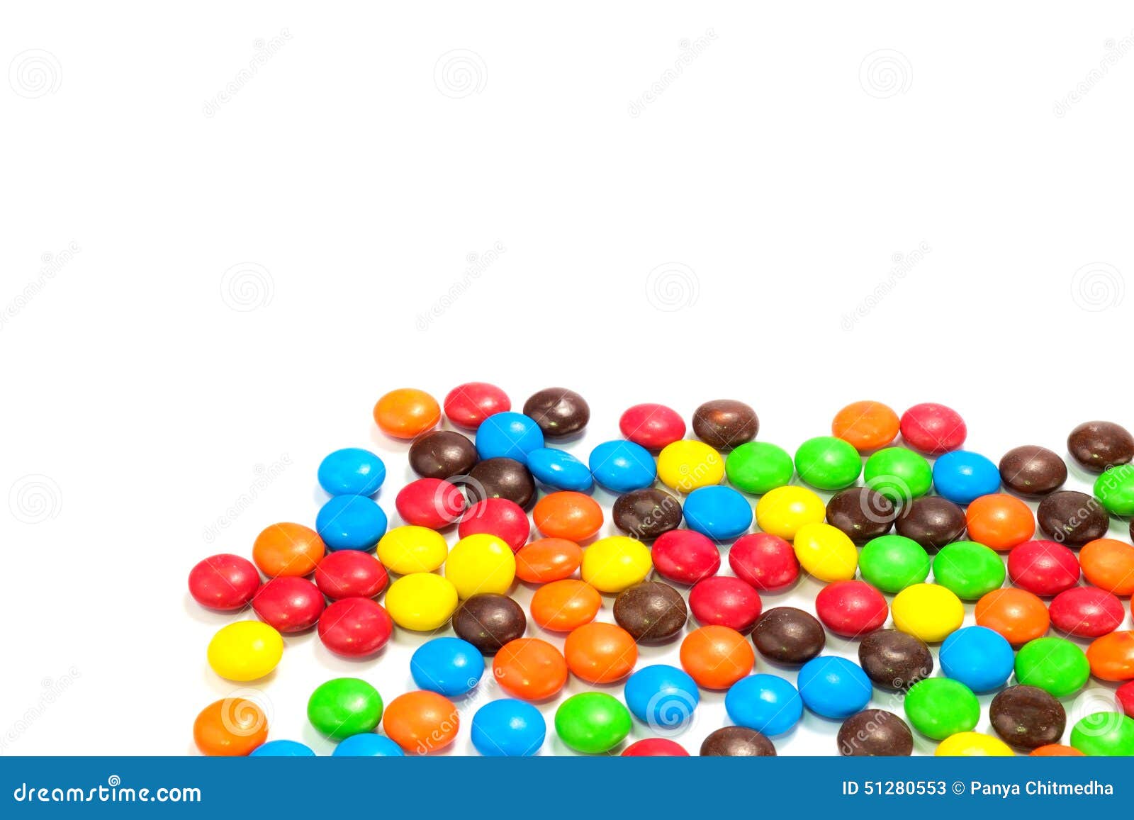 Pile of Colorful Chocolate Candy Stock Image - Image of yellow, sweet ...