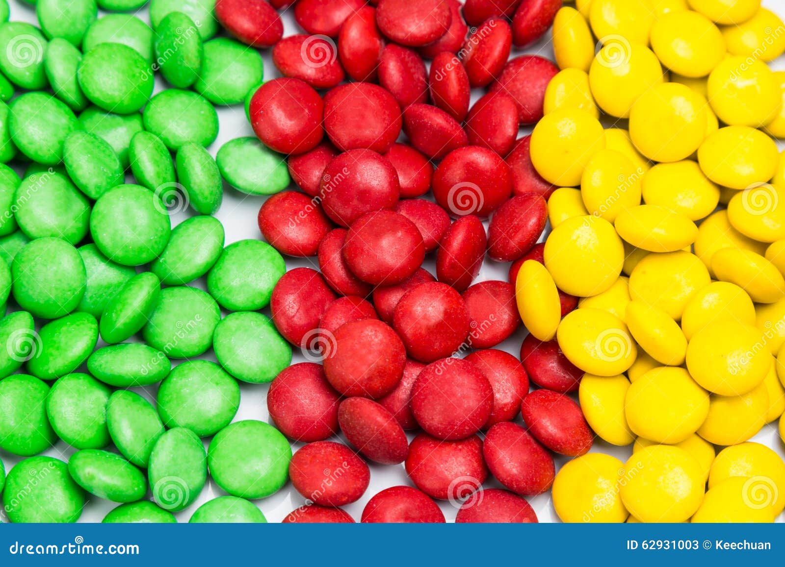 Pile of Colorful Chocolate Candy by Color in Rows Column Stock Image ...