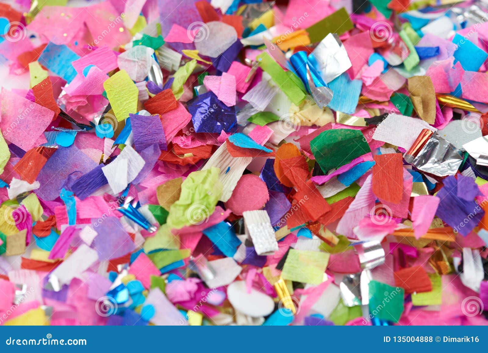 Pile of colorful confetti stock photo. Image of business - 135004888
