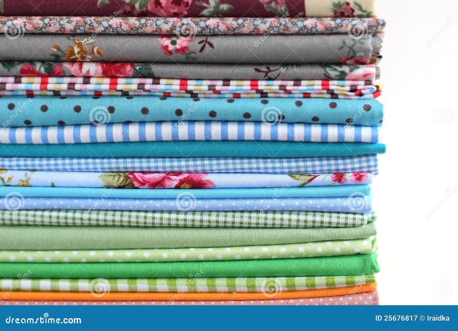 Pile of Colorful Cotton Textile Background Stock Image - Image of ...