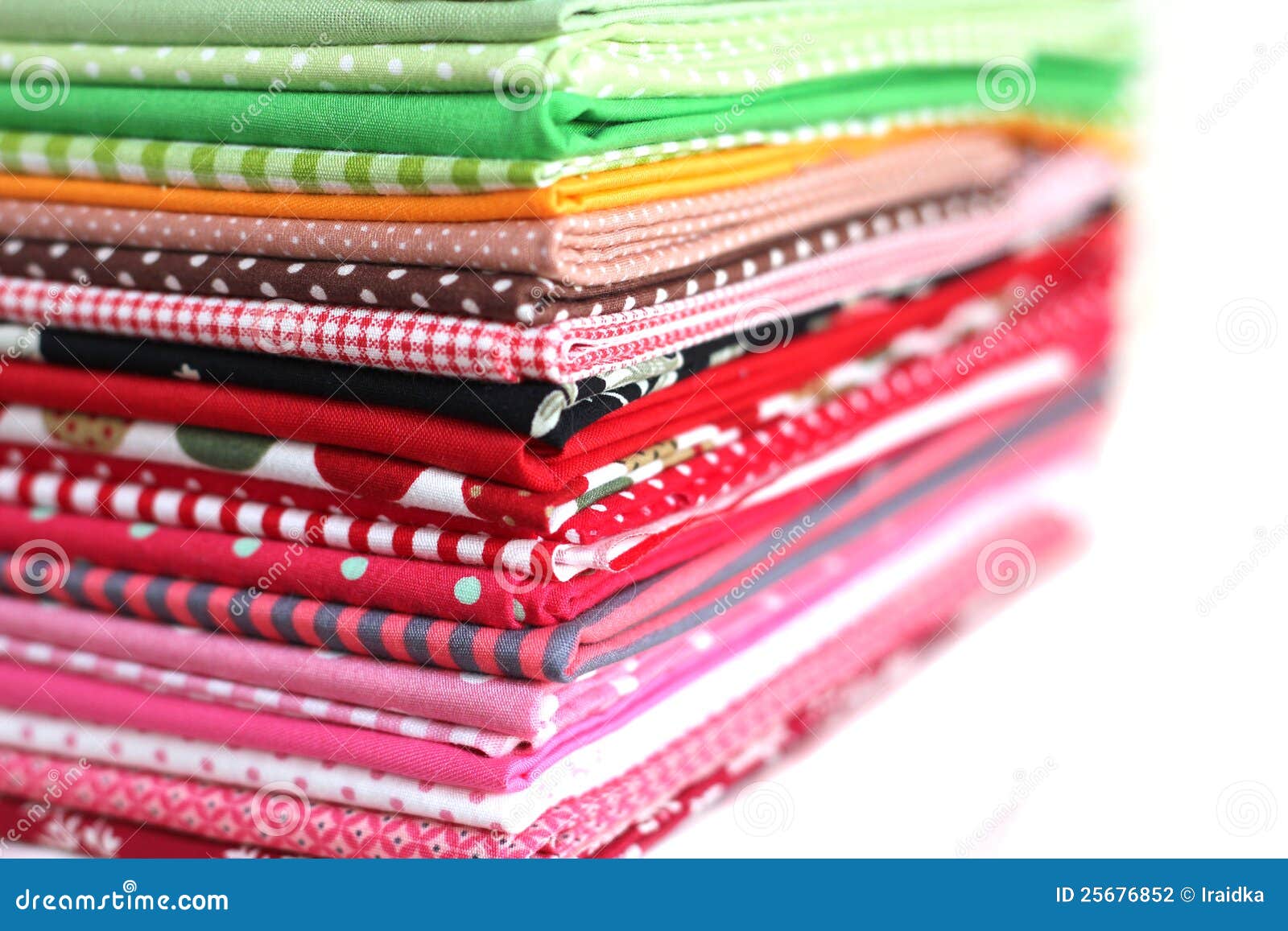 Pile of Colorful Cotton Textile Background Stock Photo - Image of ...