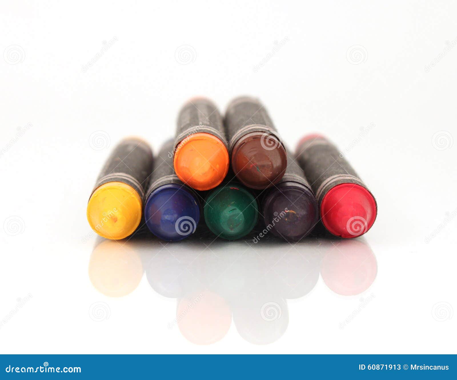 Pile of colorful crayons stock image. Image of green - 60871913