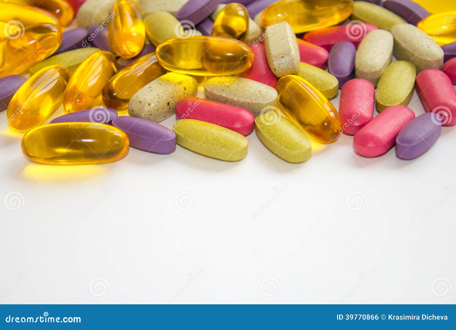 Colorful Drugs Isolated On White Background Stock Photo | CartoonDealer ...