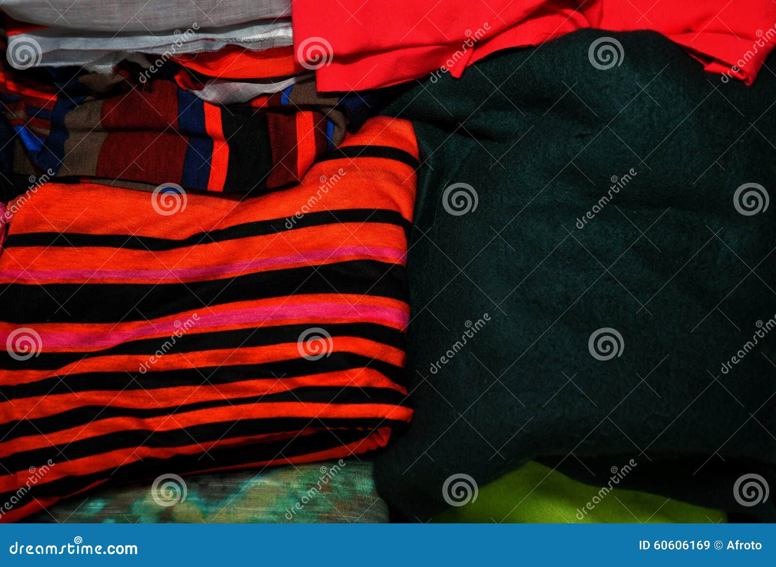 Pile of colorful fabrics stock image. Image of textile - 60606169