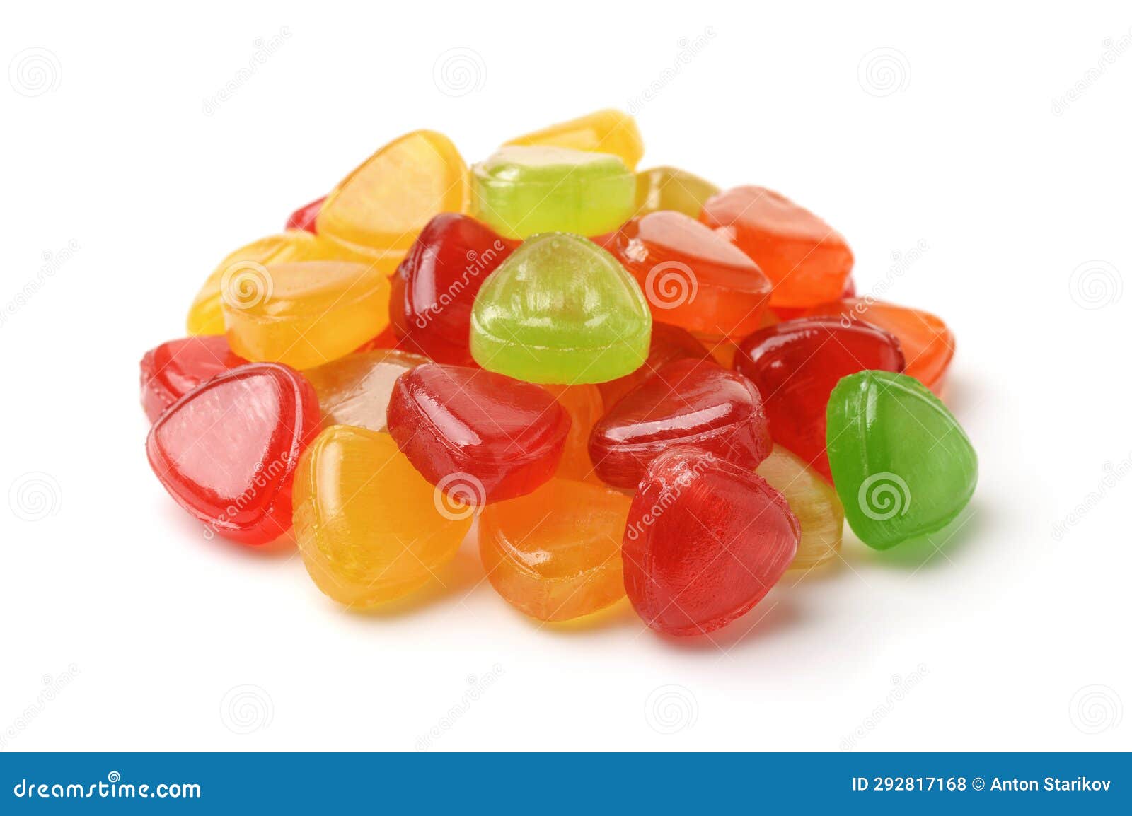 Pile of Colorful Hard Fruit Candies Stock Photo - Image of treat ...