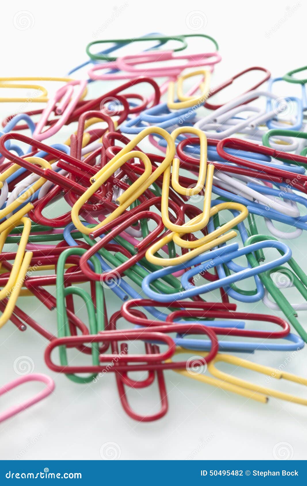 Pile of Colorful Paper Clips, Close Up Stock Photo - Image of paper ...