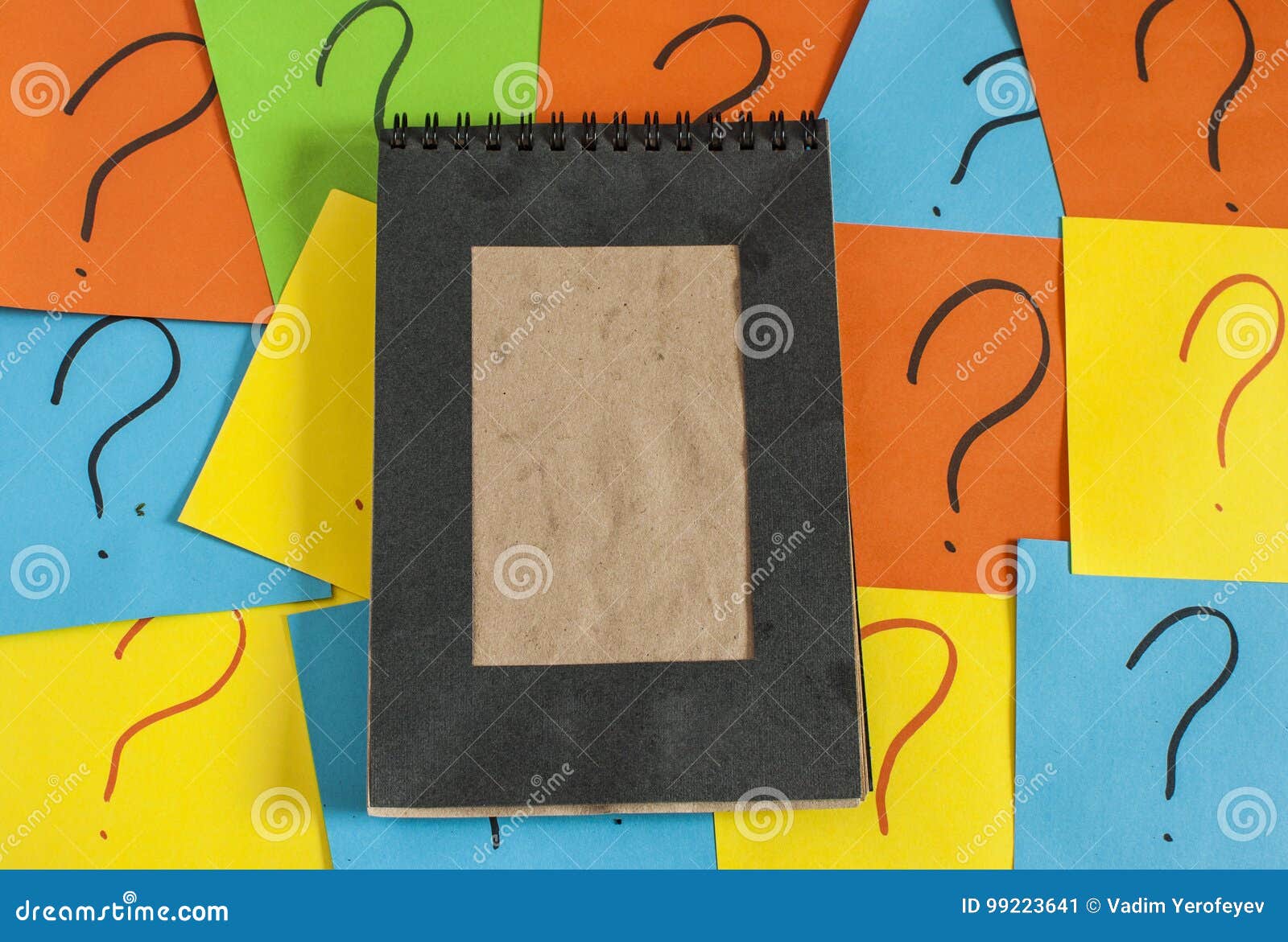 Question Marks on Sheet of Paper Stock Image - Image of solution ...