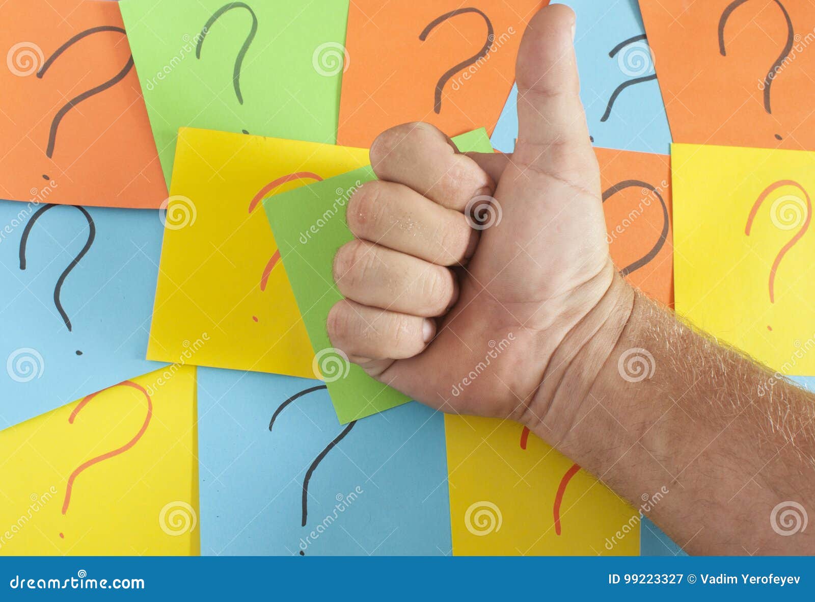 Question Marks on Sheet of Paper Stock Image - Image of symbol ...