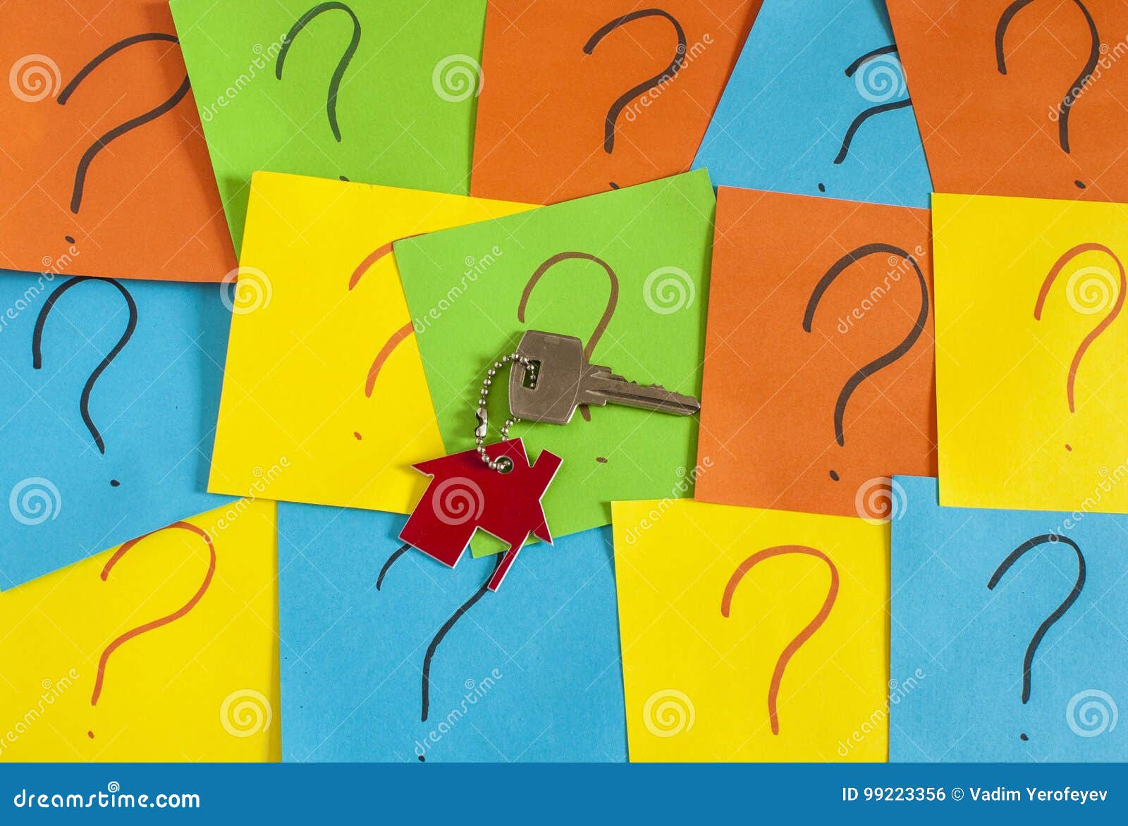 Question Marks on Sheet of Paper Stock Photo - Image of heap, questions ...