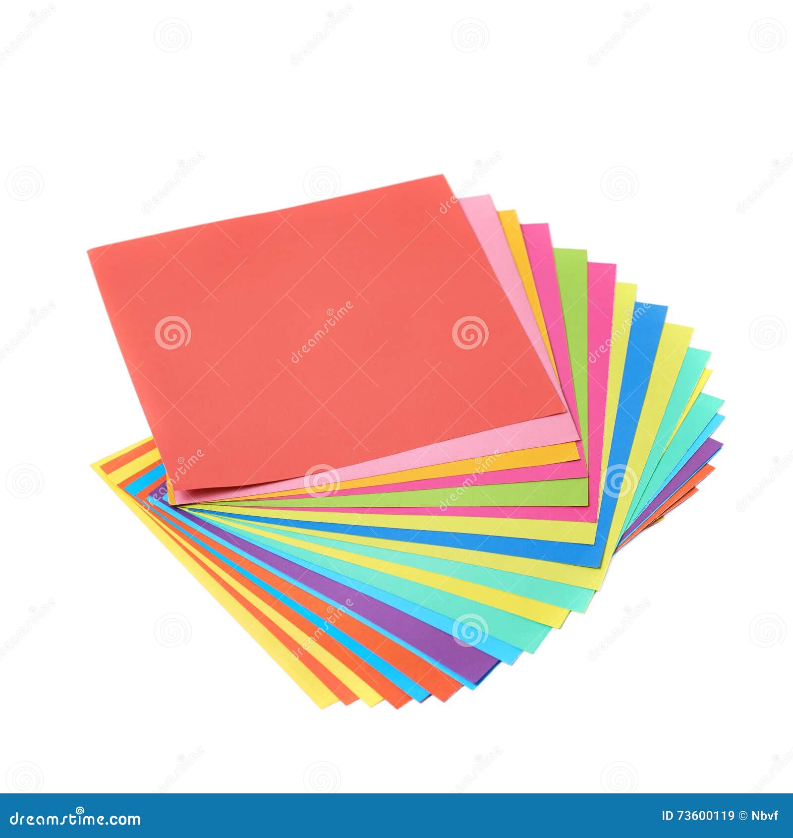 Pile of Colorful Paper Sheets Stock Image - Image of material, abstract ...