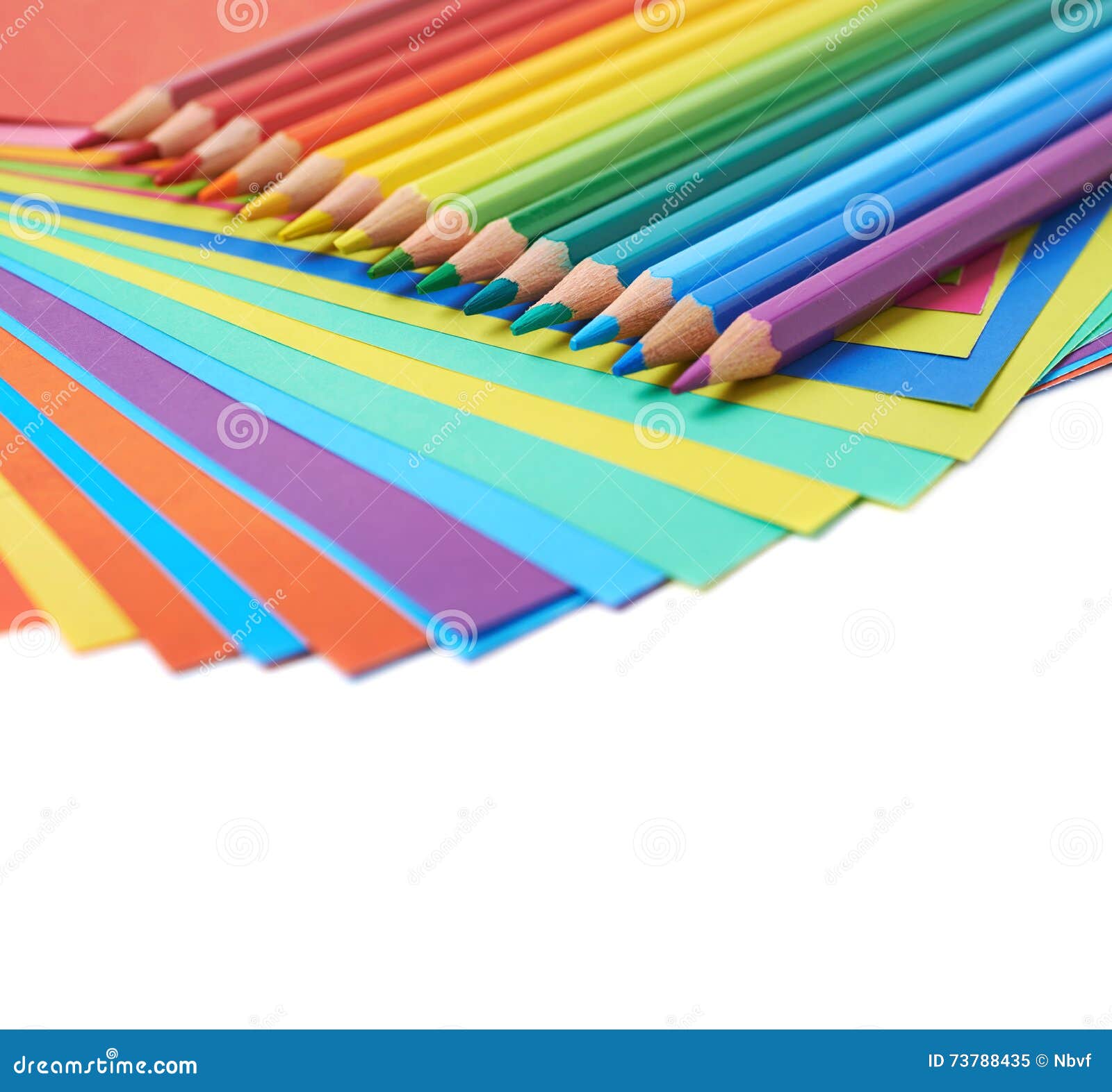 Pile of Colorful Paper Sheets Stock Image - Image of colorful, green ...